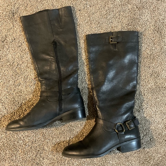 Ralph Lauren | Shoes | Ralph Lauren Mcleod Black Buckle Leather Riding ...